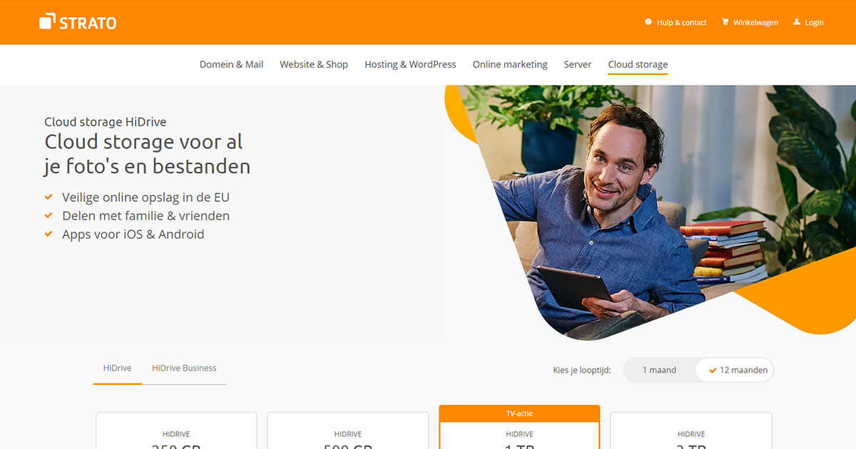 Cloud storage: veilig en bekroond 🥇 HiDrive van STRATO