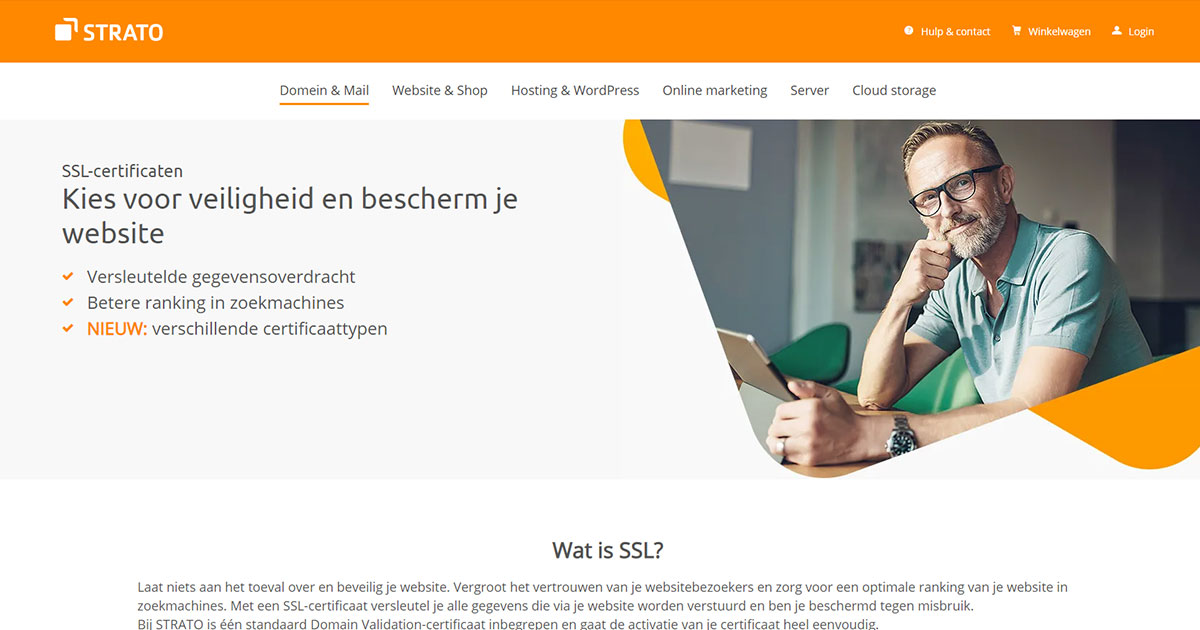 Beveilig je website met een SSL-certificaat | STRATO