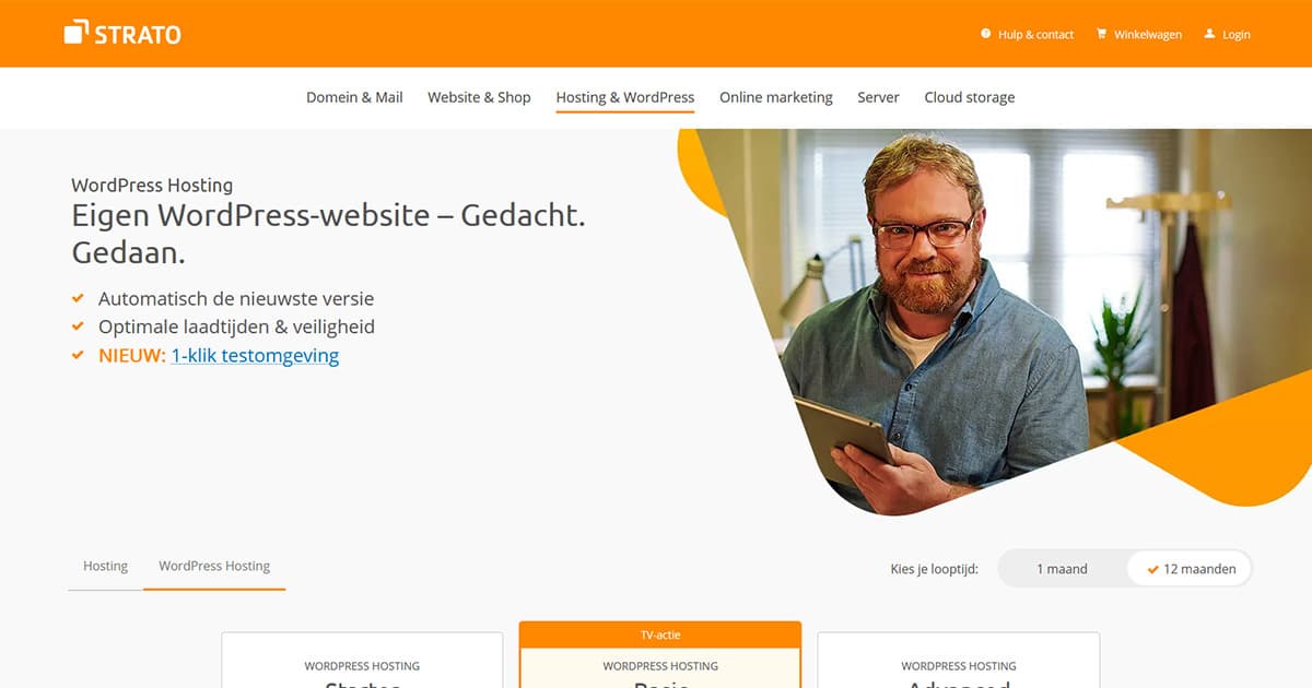 WordPress hosting bij STRATO snel, voordelig & veilig