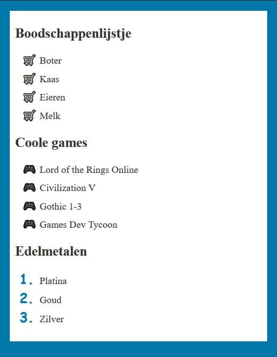Opsommingstekens stylen met CSS - STRATO blogt