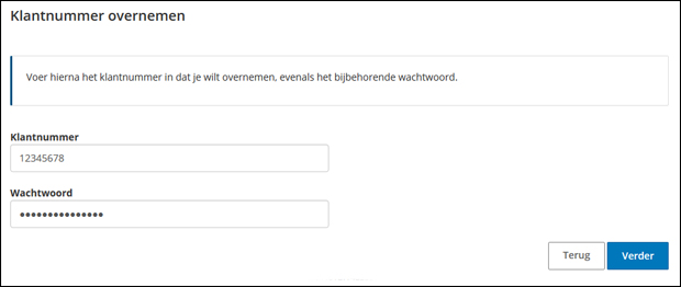 Klantnummers samenvoegen in de login | STRATO