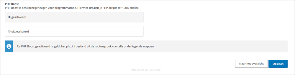 PHP-instellingen wijzigen | STRATO